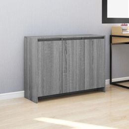 Sideboard,Kommode Sonoma-Eiche Grau 102x33x75 cm Holzwerkstoff vidaXL