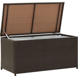 Vidaxl - Gartenbox Poly Rattan 100x50x50 cm Braun Braun