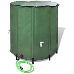 Wasserspeicher Regentonne Wassertank 500L klappbar Vidaxl Grün