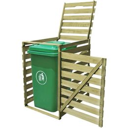 Bonnevie - Mülltonnenbox für 1 Tonne 240 l Imprägniertes Holz vidaXL854583