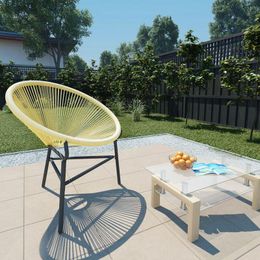 Garten-Acapulco-Stuhl Poly-Rattan Beige vidaXL220461