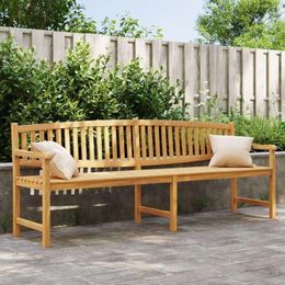 Bonnevie - Gartenbank Ruhebank 228x59,5x90 cm Massivholz Teak vidaXL