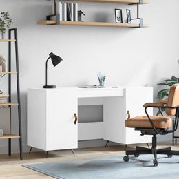 Bonnevie - Computertisch,Schreibtisch Weiß 140x50x75 cm Holzwerkstoff vidaXL