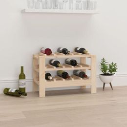 Bonnevie - Weinregal 61,5x30x42 cm Massivholz Kiefer vidaXL576645