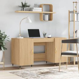 Computertisch,Schreibtisch Sonoma-Eiche 140x50x75 cm Holzwerkstoff vidaXL