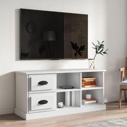 Bonnevie - TV-Schrank,TV-Möbel Weiß 102x35,5x47,5 cm Holzwerkstoff vidaXL