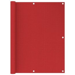 Bonnevie - Balkon-Sichtschutz,Balkonverkleidung Rot 120x500 cm hdpe vidaXL