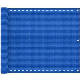 Vidaxl - Balkon-Sichtschutz Blau 75x500 cm hdpe Blau