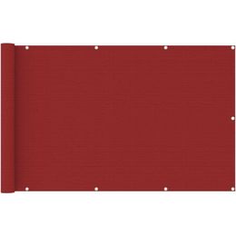 Bonnevie - Balkon-Sichtschutz,Balkonverkleidung Rot 120x600 cm hdpe vidaXL