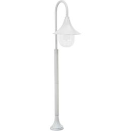 Garten-Pollerleuchte E27 120 cm Aluminium Weiß Vidaxl Weiß