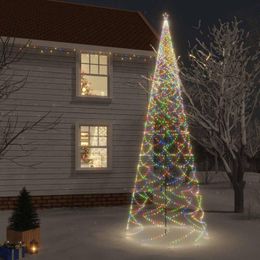 LED-Weihnachtsbaum,Outdoor-Lichterketten mit Erdnägeln Mehrfarbig 3000 LEDs 800 cm vidaXL