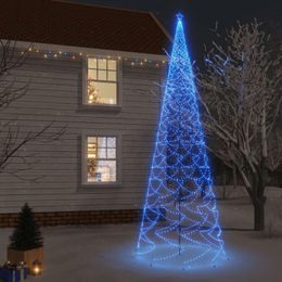 LED-Weihnachtsbaum,Outdoor-Lichterketten mit Erdnägeln Blau 3000 LEDs 800 cm vidaXL