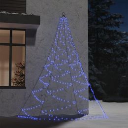 LED-Wandbaum mit Metallhaken 260 led Blau 3 m Indoor Outdoor vidaXL254878