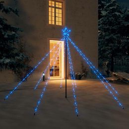 Weihnachtsbaum-Lichterkette，Kunstbaum Indoor Outdoor 400 LEDs Blau 2,5 m vidaXL