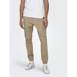 Only & Sons ONLY & SONS Cargohose ONSCARTER LIFE CARGO CUFF 0013 PANT NOOS, beige