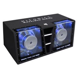 HIFONICS Dual-Bandpass MXZ12DUAL High End Bandpass Gehäuse 2.000 Watt RMS