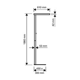 LED-Stehleuchte Mauljaval, schwarz, Standfuß