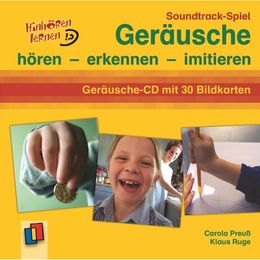 Soundtrack-Spiel Geräusche,1 Audio-CD + 30 Bildkarten - Carola Preuß, Klaus Ruge (Hörbuch)