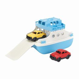 GREENTOYS - Fährschiff blau/weiss mit 2 Mini-Autos