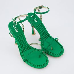 TK Maxx Grüne Sandaletten mit Absatz und Blasen-Design
