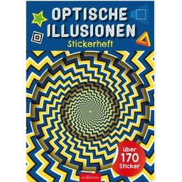 Ars Edition Optische Illusionen Stickerheft, Kartoniert (TB)