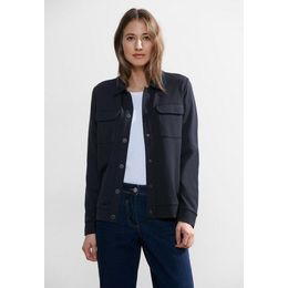 Cecil Shirtjacke mit Brusttasche, blau