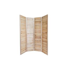 Homestyle4u Paravent 4 fach Raumteiler Holz Trennwand spanische Wand