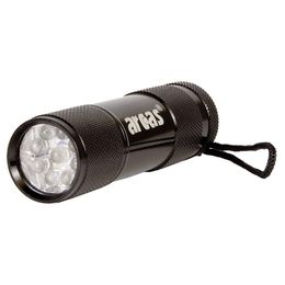 Arcas Taschenlampe Arcas Alu 9 LED LED Mini-Taschenlampe batteriebetrieben 65 g