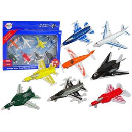 LEAN Toys Spielzeug-Flugzeug Passagierflugzeuge Set Flugzeuge Flugzeugset Maschinen Spielzeug Kind