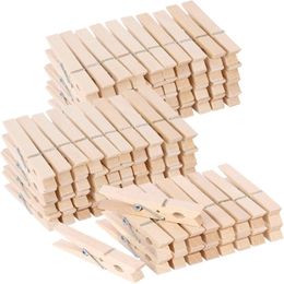 Everhomely® Wäscheklammern 160 Klammern aus echtem Holz