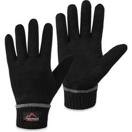 Normani Strickhandschuhe Edmonton Wollhandschuhe Winter- Fingerhandschuhe mit Thinsulate™ Thermofutter und Fleece Innenmaterial für Damen und Herren