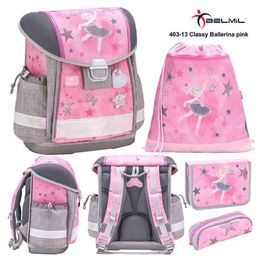 Belmil Schulranzen Set Classy 4-teilig 2024 Mädchen Ballerina Light pink