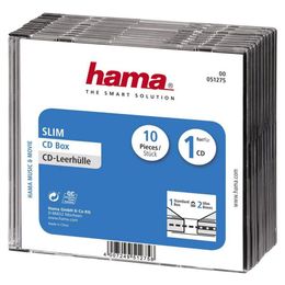 Hama CD-Hülle Hama CD Hülle Slim 00051275 1 CD/DVD/Blu-Ray Transparent