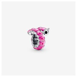 Pandora Charm-Einhänger 790762C01 Charm Damen Süße Eingerollte Raupe Rosa Sterling-Silber