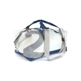 360grad Reisetasche Kutter große Segeltuch-Tasche weiß-blau