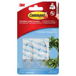 3M Klebehaken 3M Command™ Haken M Transparent Inhalt: 2 St.