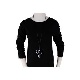 MIRROSI Lange Kette Damen Halskette mit elegantem Anhänger aus Metall ca.90cm lang (perfekt für Pullover