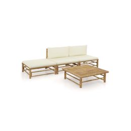 vidaXL Gartenlounge-Set Bambus