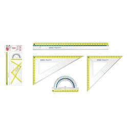 Herlitz Lineal Herlitz Geometrie-Set 4tlg / 2x Geo-Dreieck