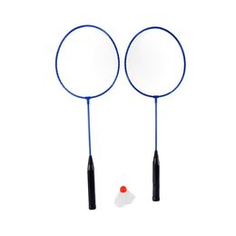 Benson Federballschläger Badminton-Set mit Schlägern in Blau ca. 60 x 20 cm und Federball