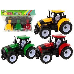 LEAN Toys Spielzeug-Traktor Traktoren Set Spielzeug Landmaschinen Landwirtschaftsfahrzeuge Spiel