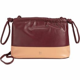 DuDu Umhängetasche Leder 25 cm burgundy