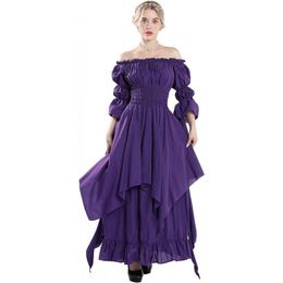 WaKuKa Bustierkleid Viktorianisches Kleid Gothic Kleid Mittelalterliches Brautkleid