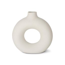 flature Tischvase Keramik Donut Vase Weiß