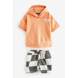 next Sweatanzug Kurzärmeliges Kapuzen-Sweatshirt und Shorts im Set (2-tlg)