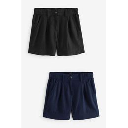 next Shorts Shorts für Jungen aus Leinengemisch 2er-Pack (2-tlg)