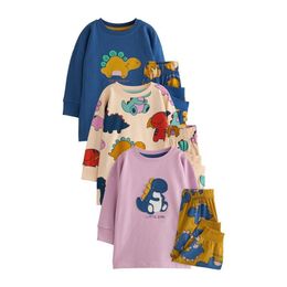 next Pyjama 3er-Pack Snuggle Schlafanzüge mit Dino-Print (6 tlg)