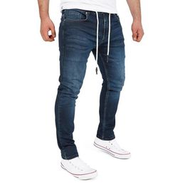 Yazubi Slim-fit-Jeans Herren Sweathose in Jeansoptik Erik Schmale Jeans