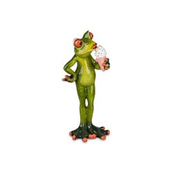 formano Sammelfigur formano lustige Frösche Frosch Lady mit Eiscreme Froschpaar Dame Frau