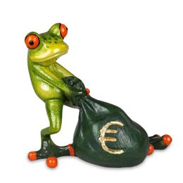 formano Sammelfigur formano lustige Frösche Figur Frosch Money mit Geldsack Poly 10 cm